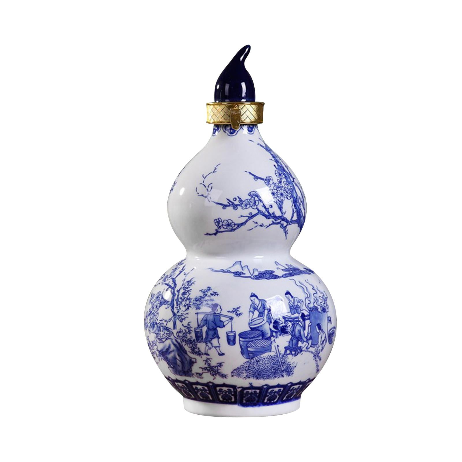 Gourd, Portable Chinese Gourd Ornament, Ceramic Gourd Water Bottle ...