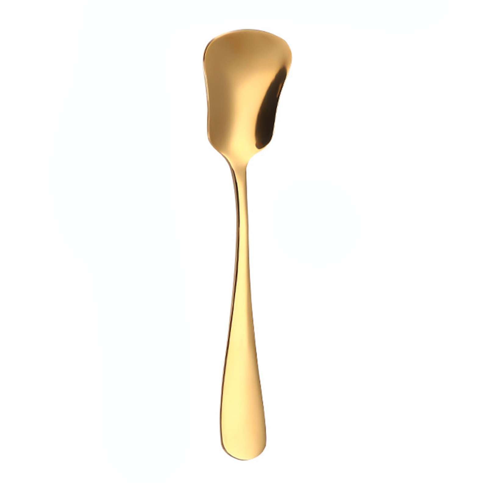 Gourd-Shaped Stainless Steel Spoon - Long Handle, Colorful Dessert Cake ...