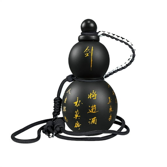 Gourd Style Tritan Water Bottle with Strap And Waist Rope, 28Oz Leak ...