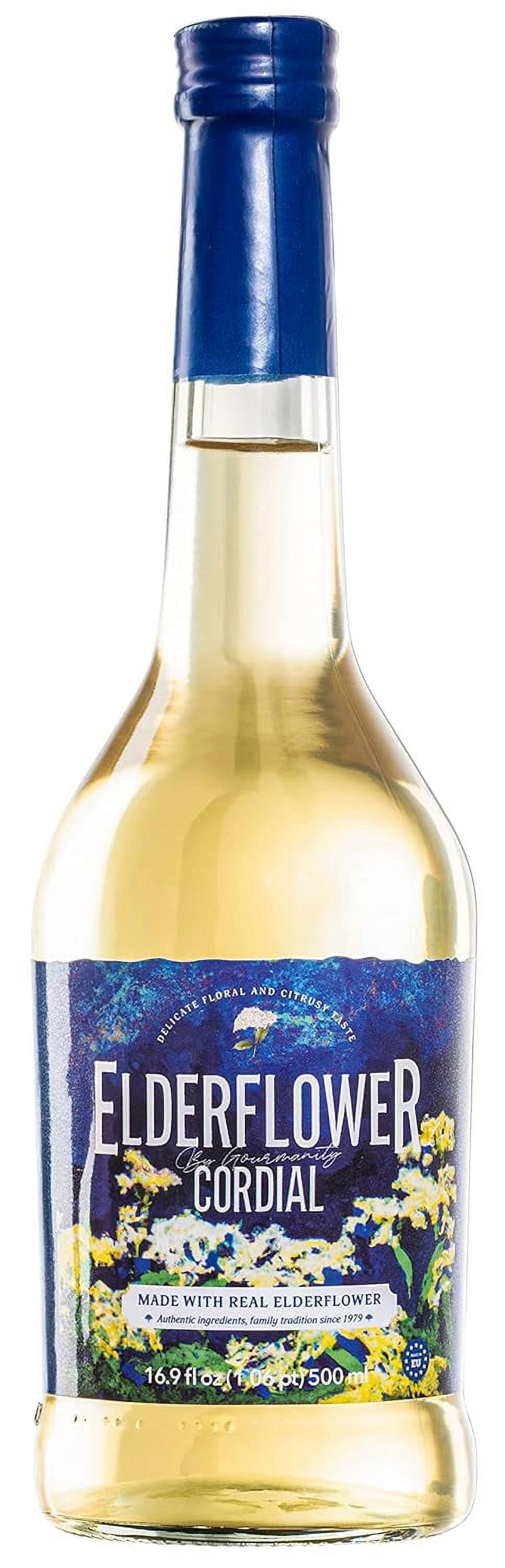 Gourmanity 16.9 Fl Oz Elderflower Syrup | 60% Real Fruit Elderberry ...