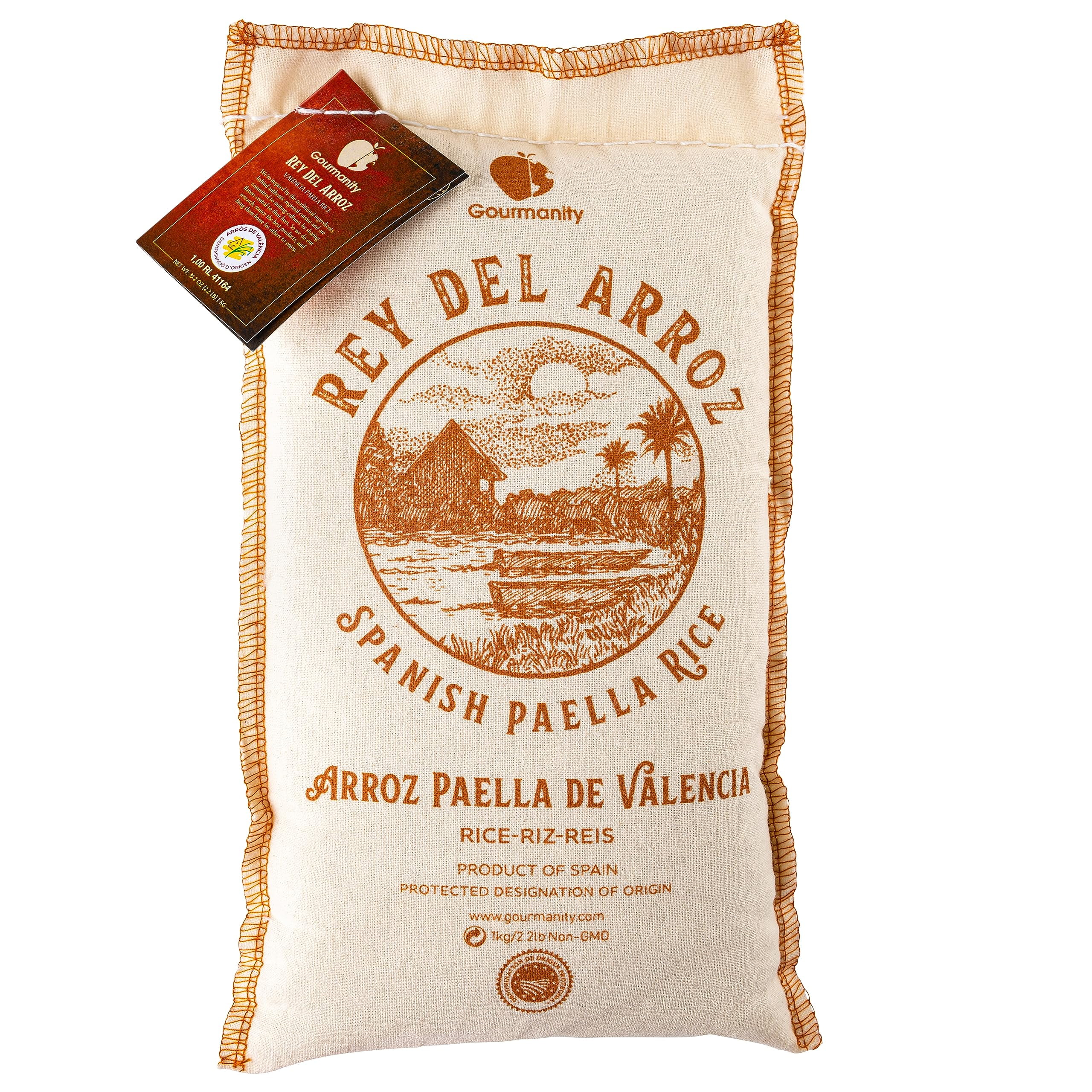 Gourmanity Spanish Paella Rice, Rey del Arroz Authentic Short Grain ...