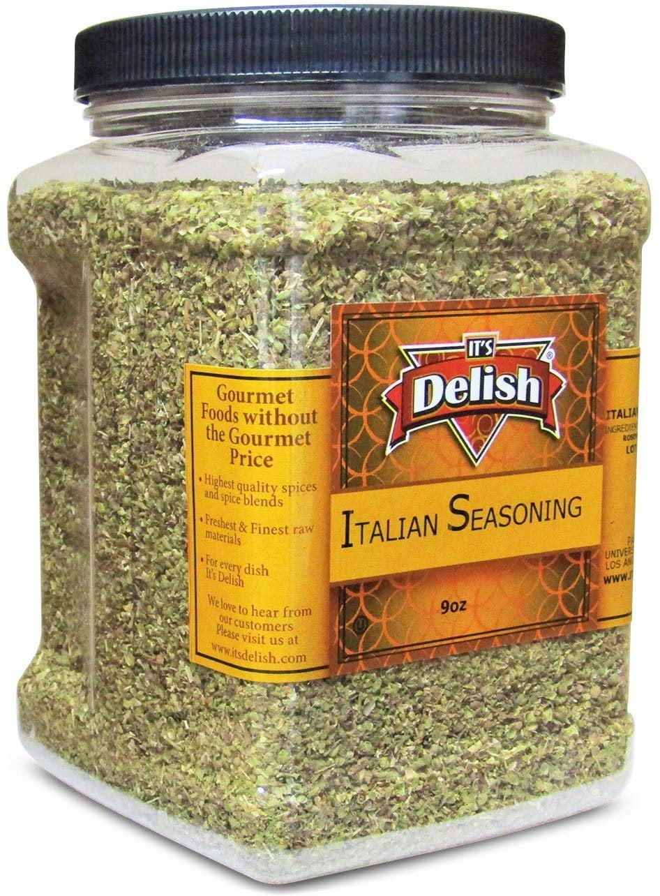 Gourmet Italian Seasoning By It's Delish - 9 OZ Jumbo Reusable ...