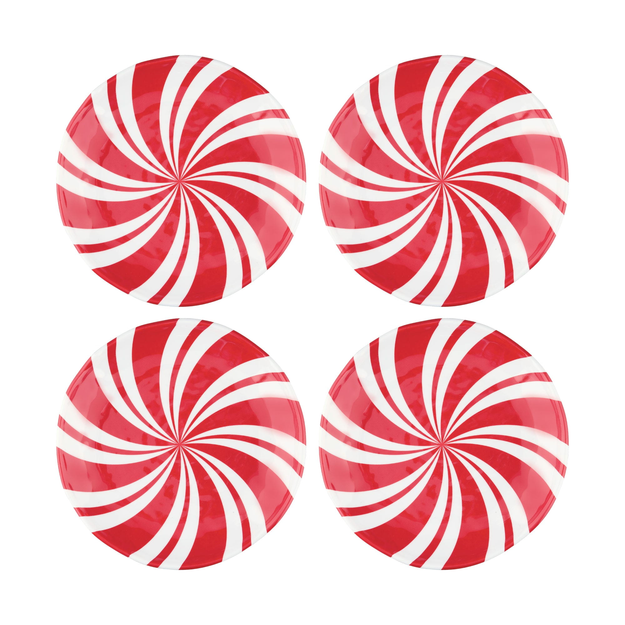 Gourmet Art 4-Piece 6 Inch Melamine Serving Plates/Appetizer Plates ...
