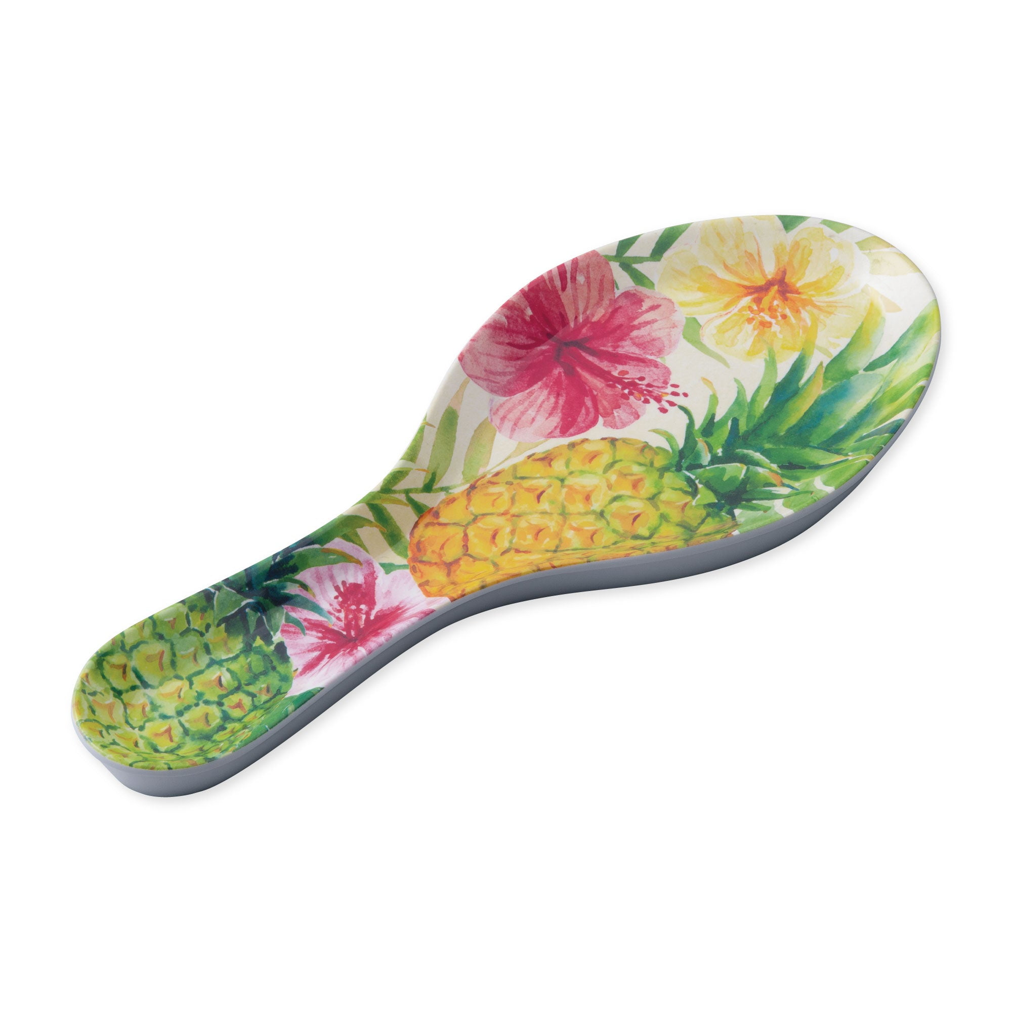 Gourmet Art Bamboo Pineapple Melamine Spoon Rest Spoon Holder Kitchen ...