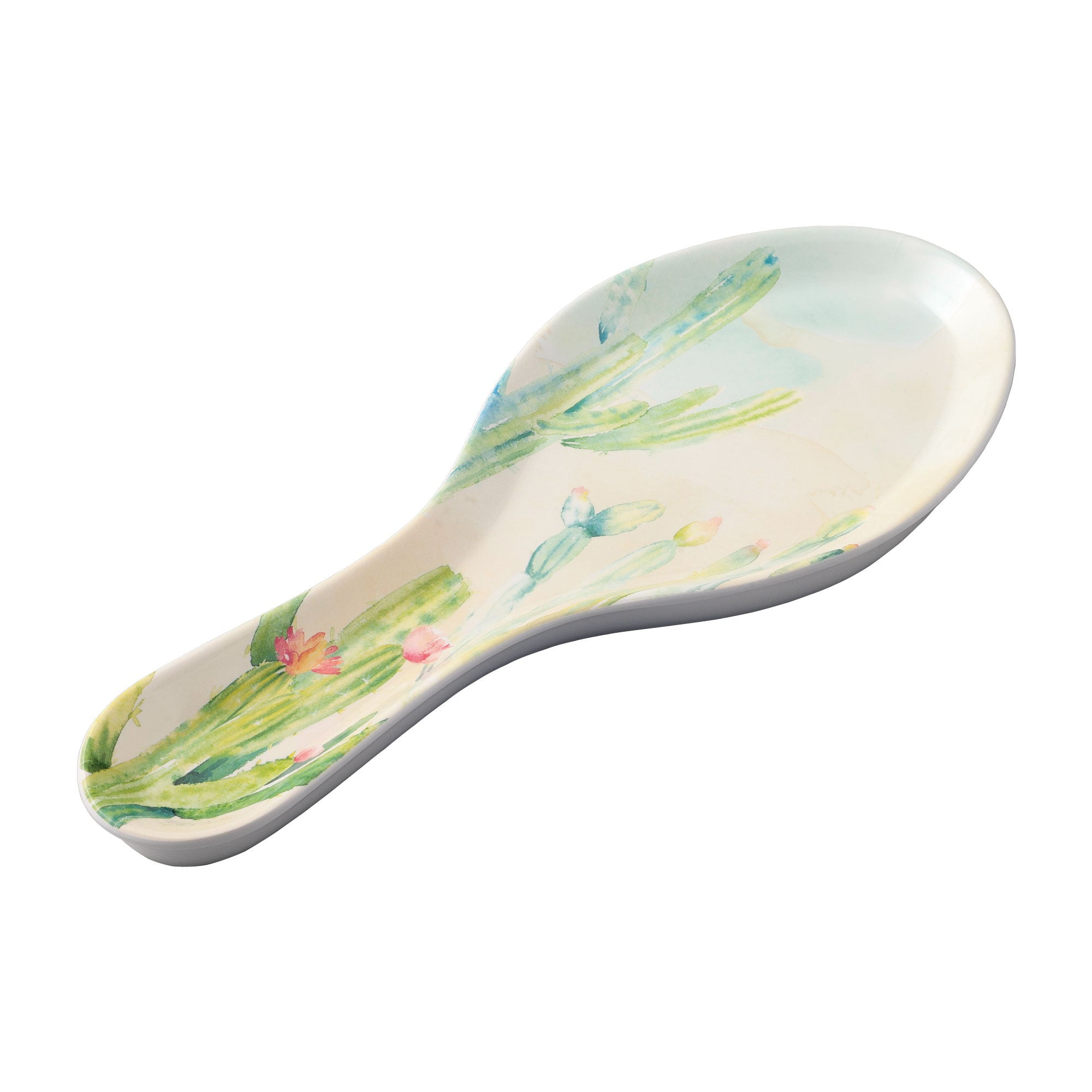 Gourmet Art Cactus Garden Melamine Spoon Rest Spoon Holder Kitchen ...