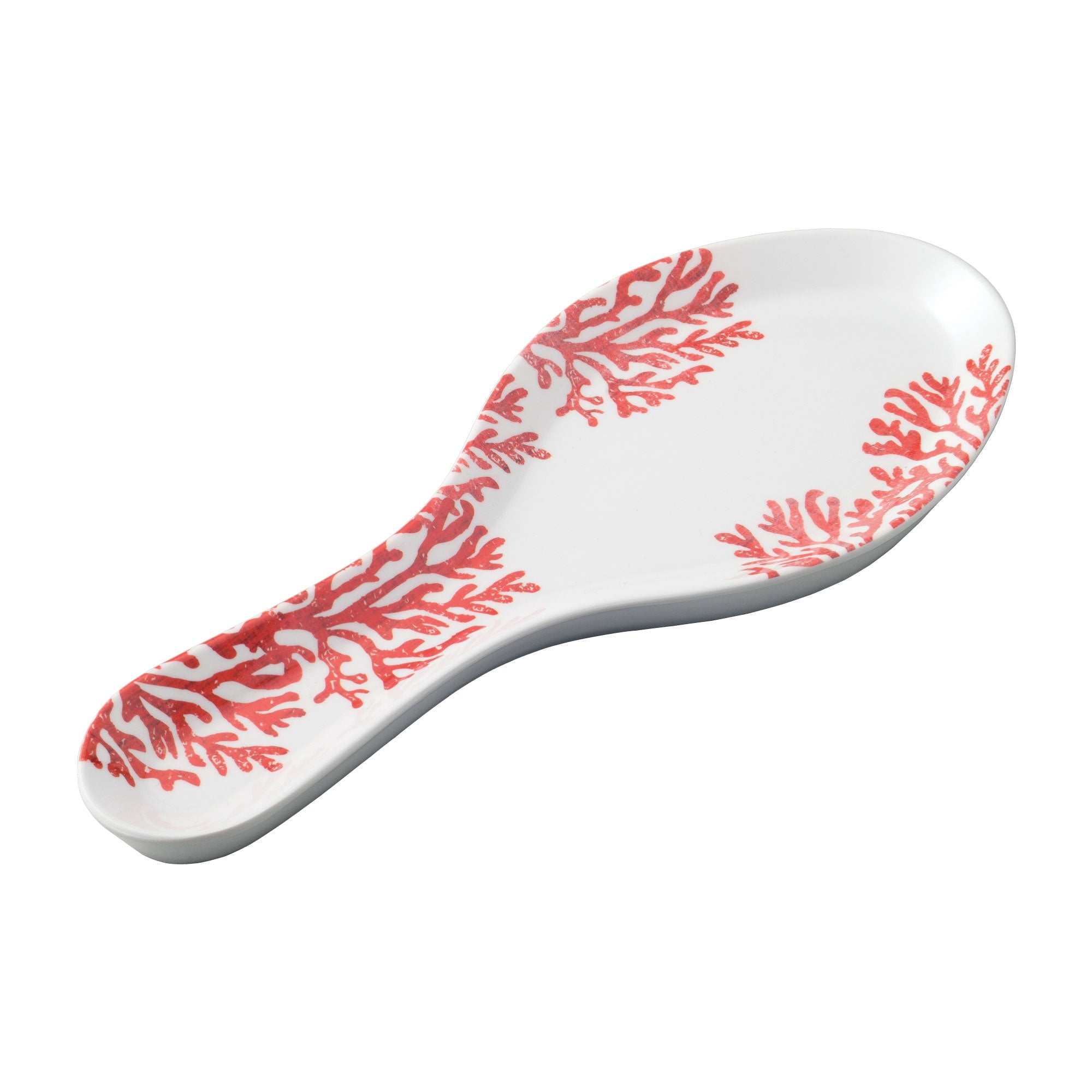Gourmet Art Red Coral Melamine Spoon Rest Spoon Holder Kitchen Utensil ...