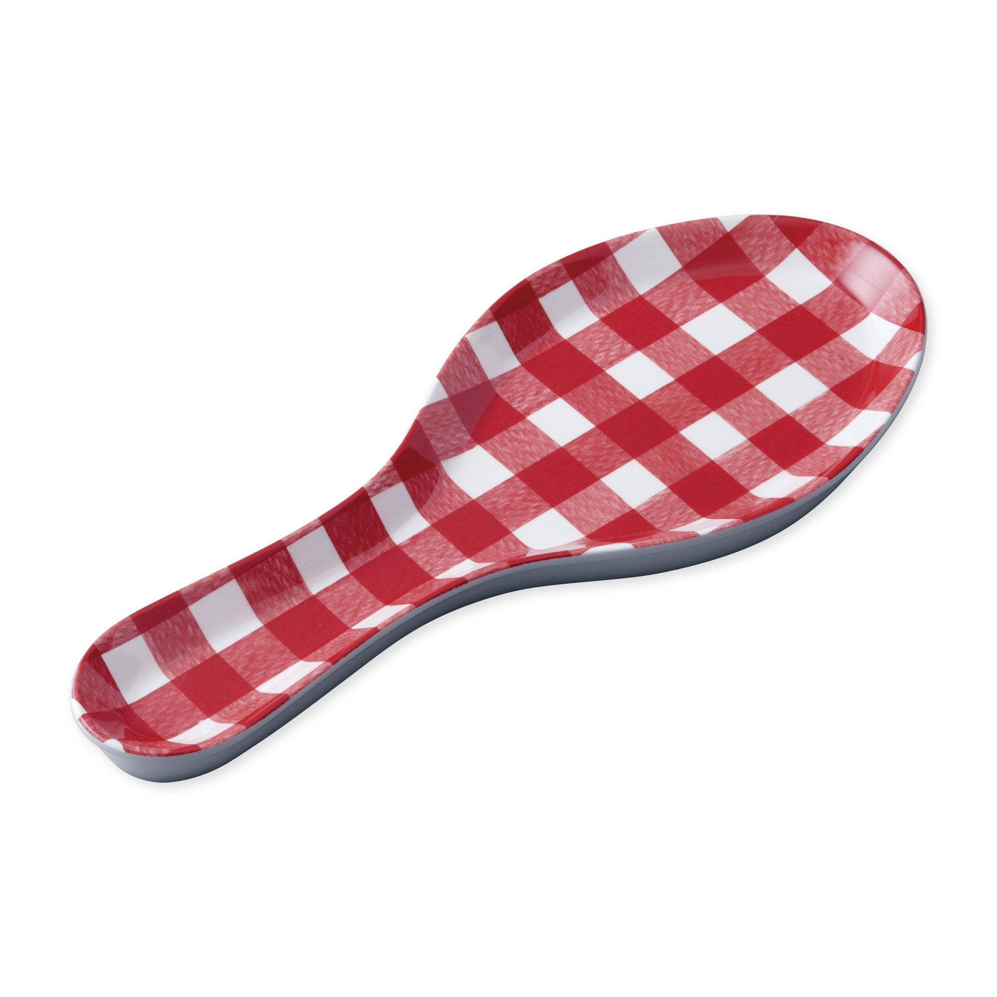 Gourmet Art Red Gingham Melamine Spoon Rest Spoon Holder Kitchen ...