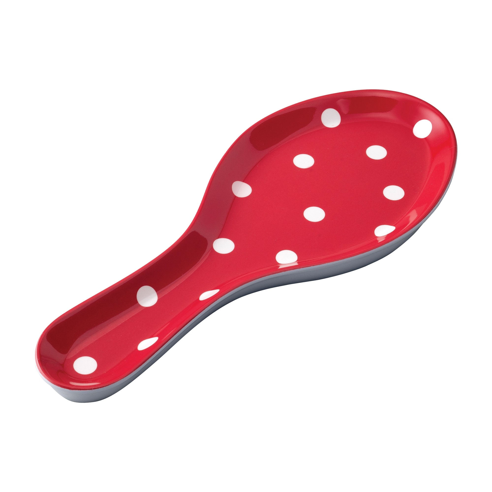 Gourmet Art Red Polka Dot Melamine Spoon Rest Spoon Holder Kitchen ...