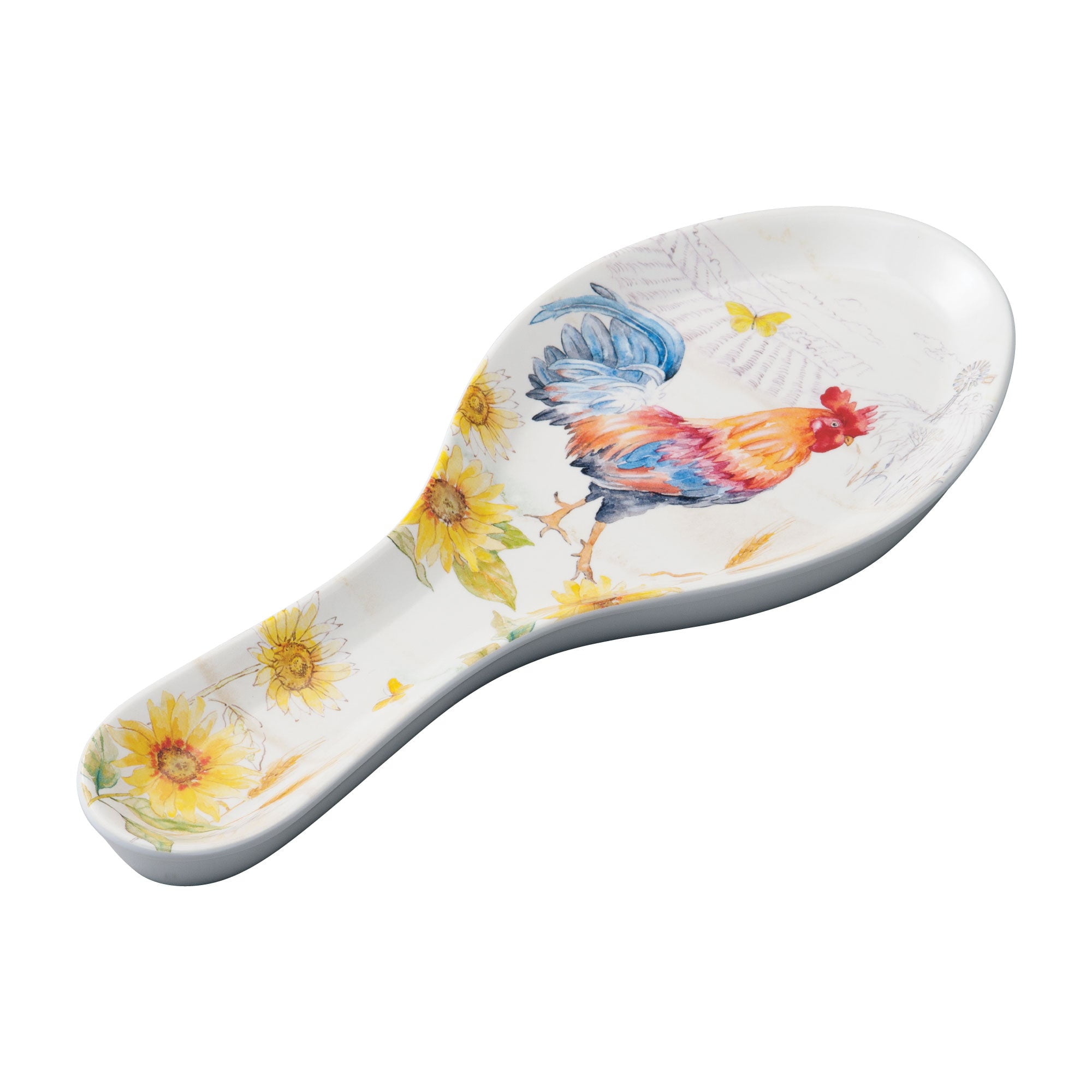 Supreme Housewares Gourmet Art Sunshine Rooster Melamine Spoon Rest ...