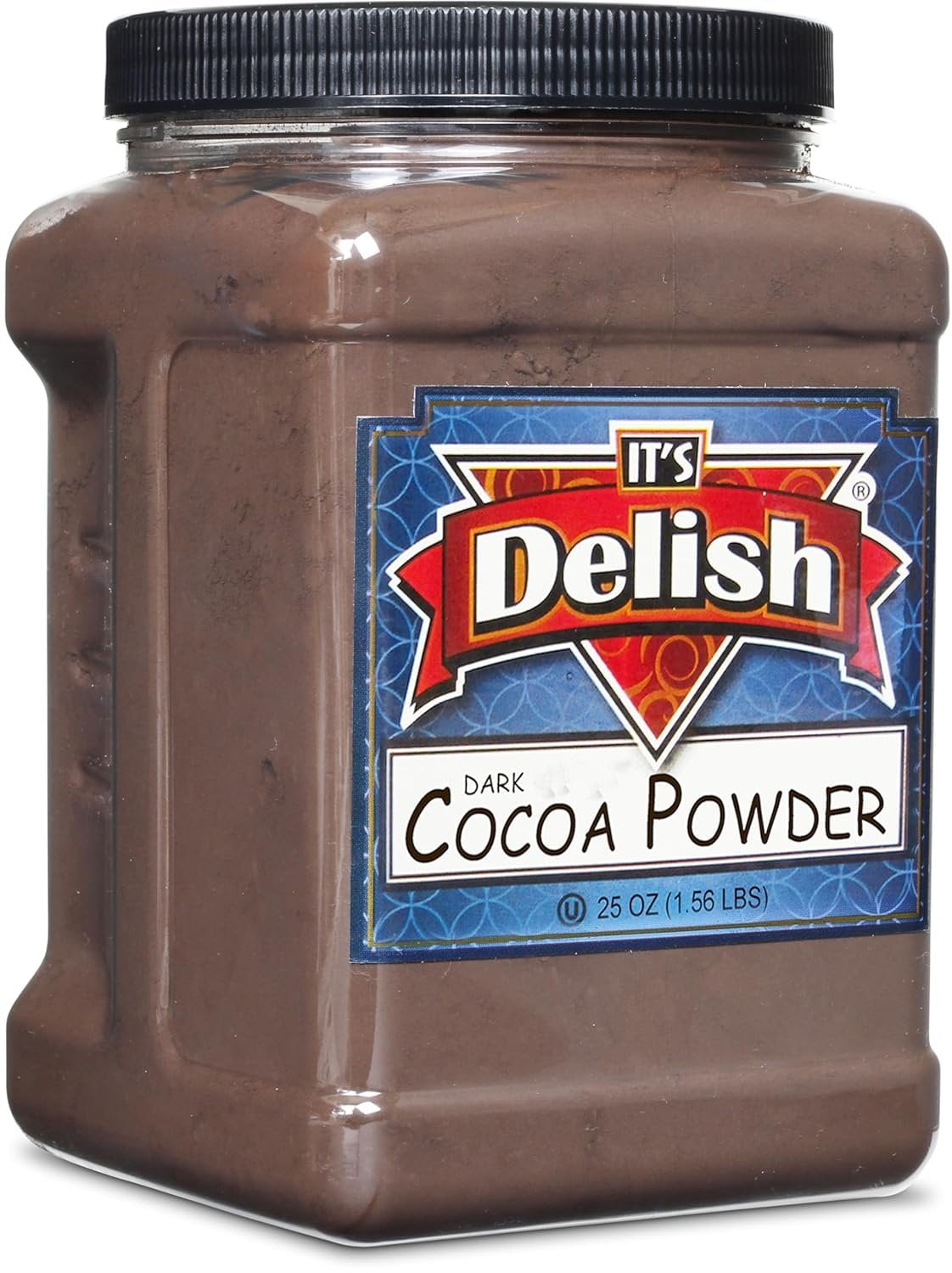 Gourmet Black Cocoa Powder by Its Delish, 25 Oz 1.56 lbs Jumbo ...