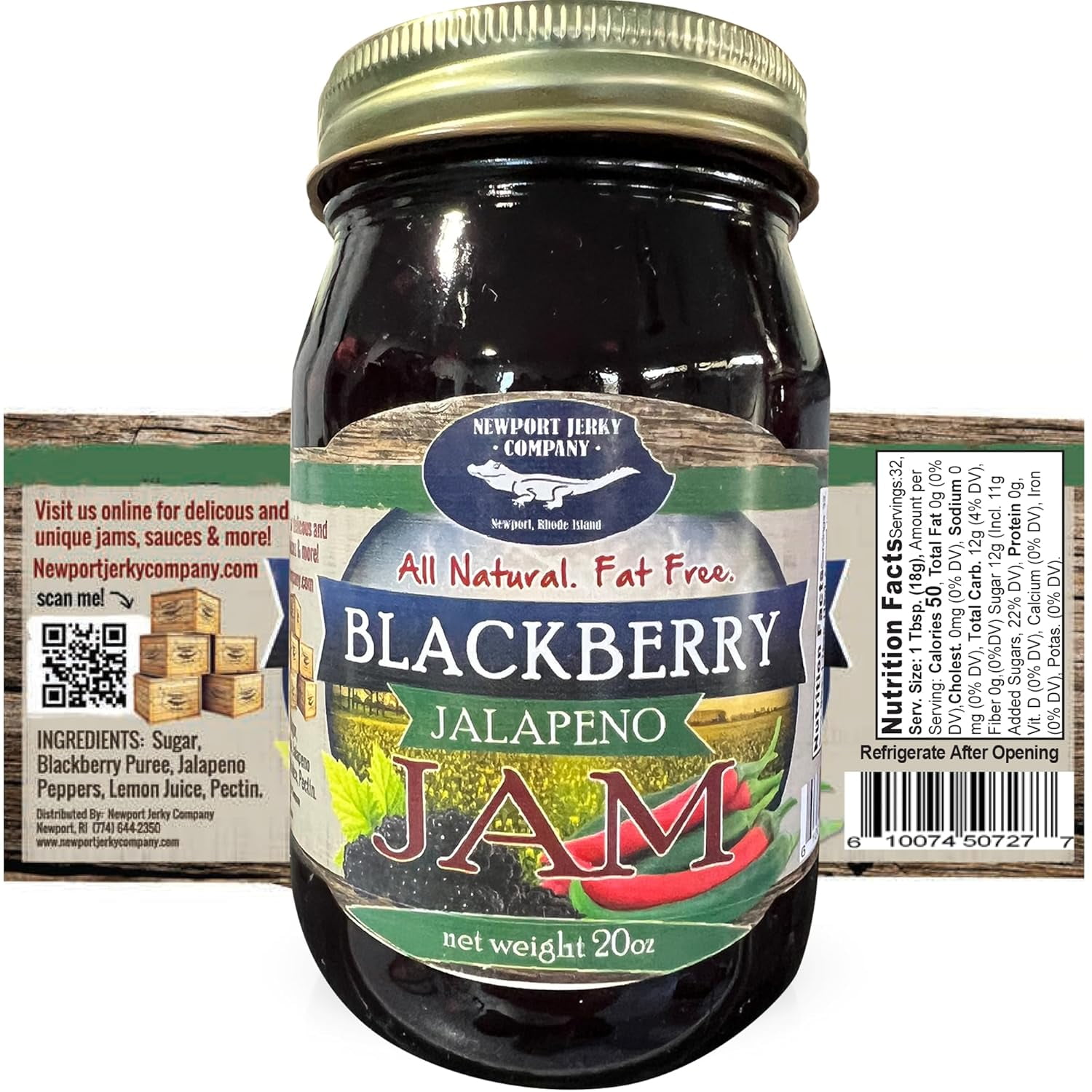Gourmet Blackberry Jalapeno Jam Handcrafted Small Batch (FAT FREE ...