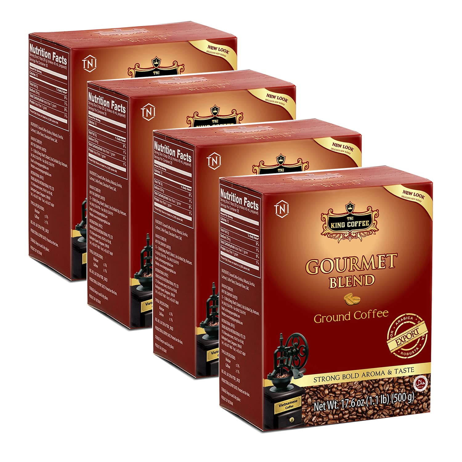 Gourmet Blend Premium, Vietnamese Ground 500g (17.6 oz), Trung Nguyen International Arabica ...