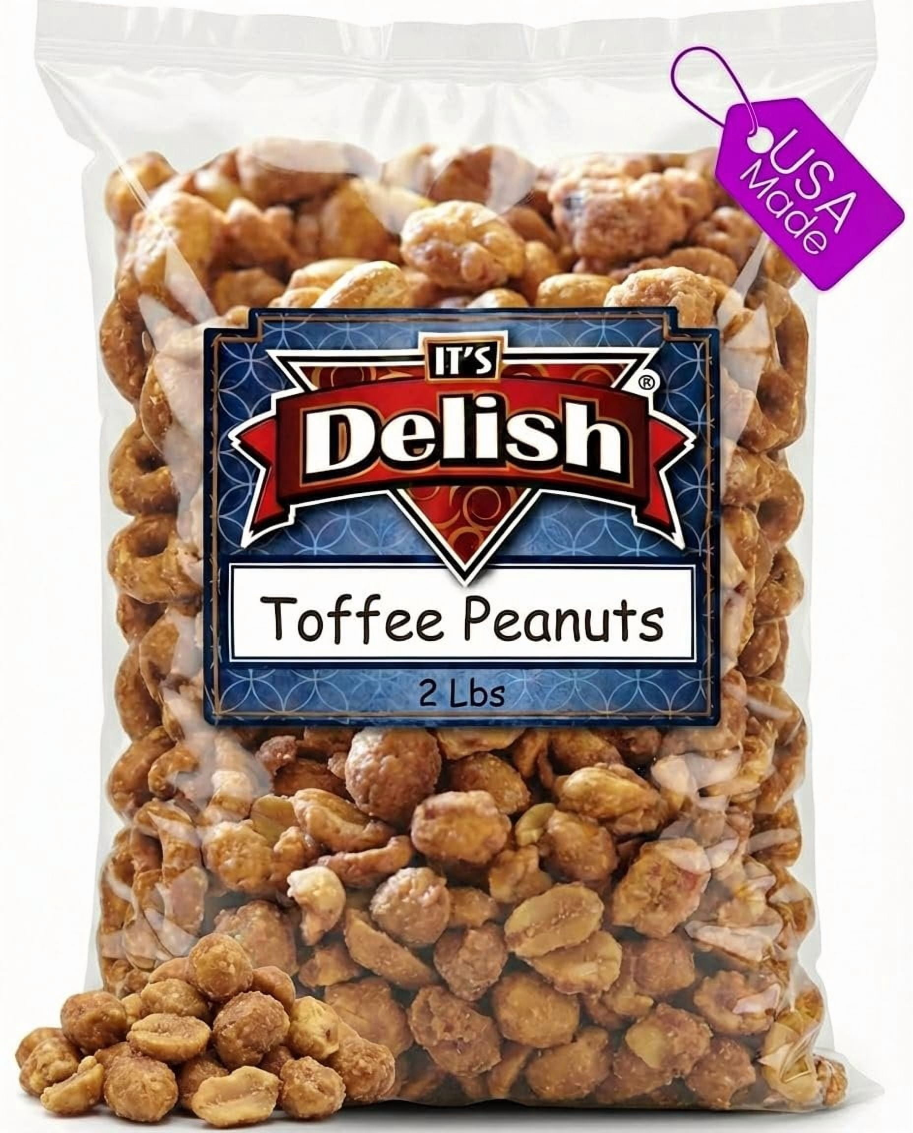 Gourmet Butter Toffee Coated Peanuts by Its Delish, 2 lbs - Sweet ...