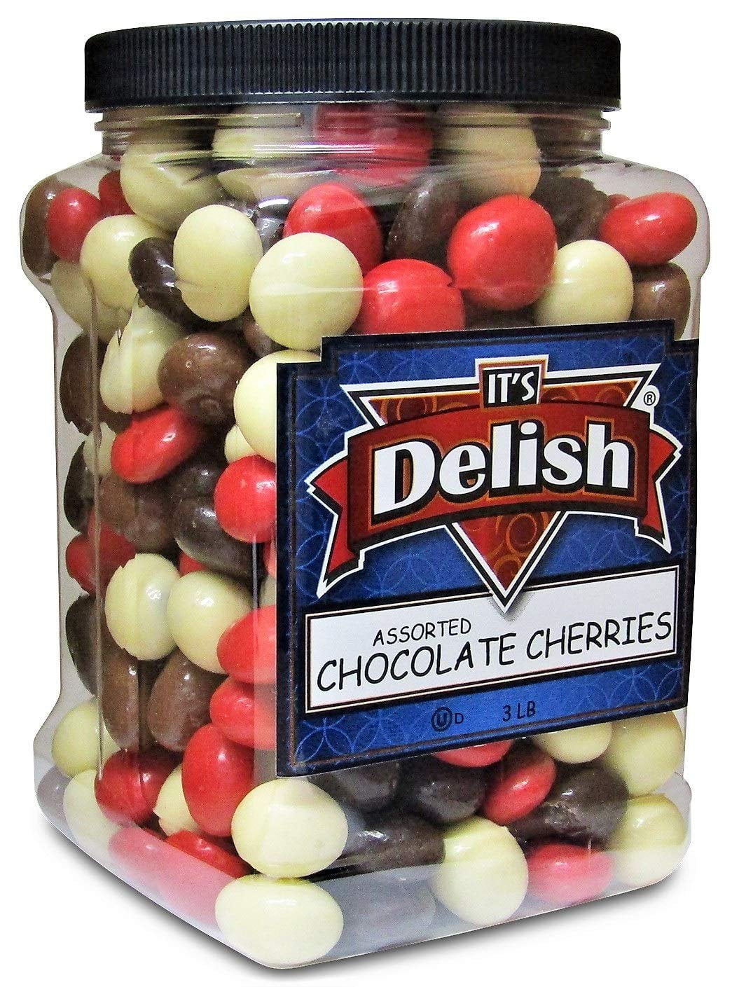 Gourmet Chocolate Covered Cherries Medley by It's Delish, 3 lbs Jumbo ...