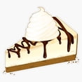 Gourmet Chocolate Drizzle Cheesecake Crust Graham Cracker Sliced Bakery ...