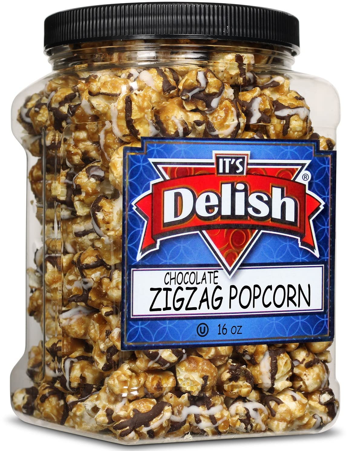 Gourmet Chocolate Drizzle Zigzag SBF3 Popcorn by It's Delish - Lb ...