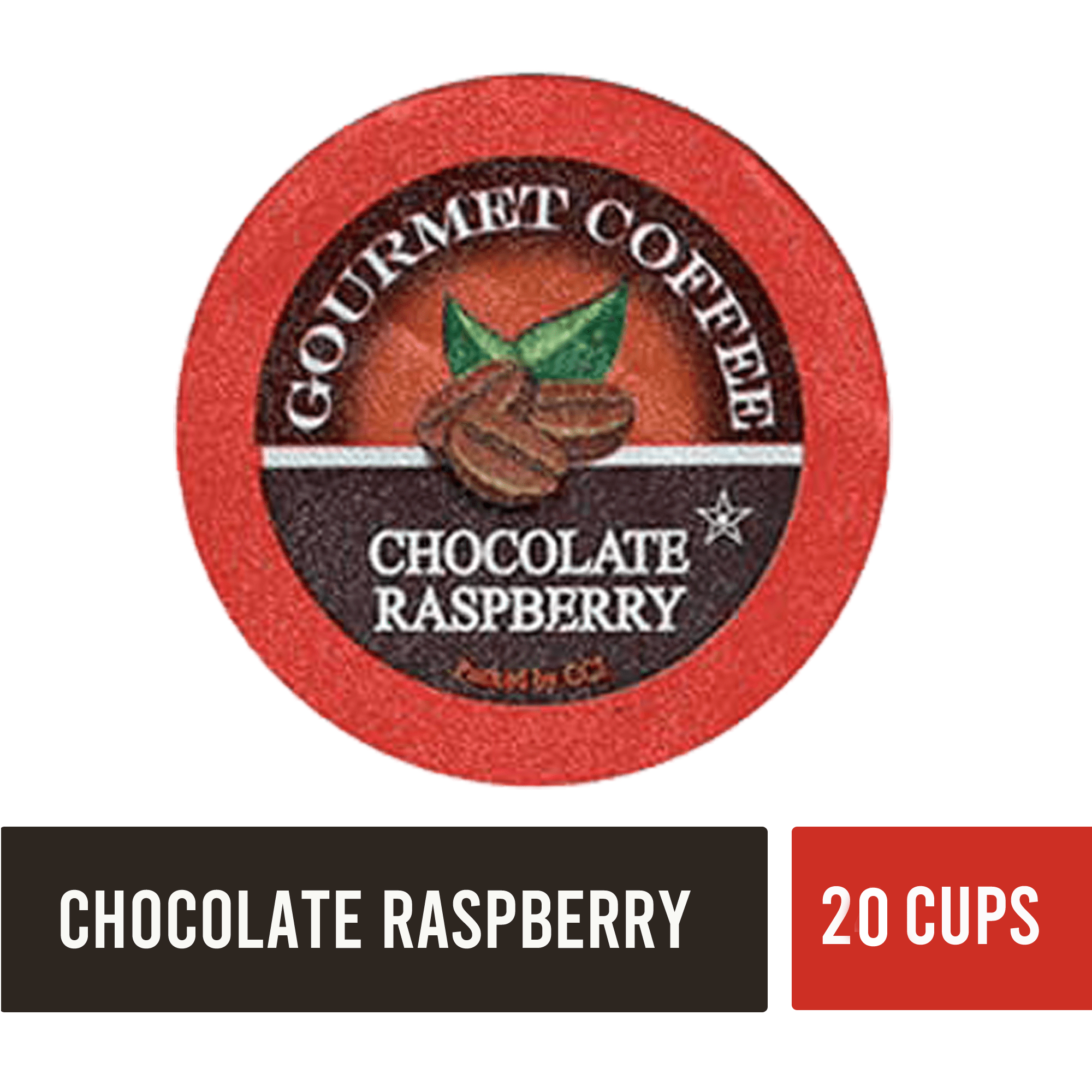 Gourmet Coffee Chocolate Raspberry Flavored K-Cups, Medium Roast, 20 Ct ...