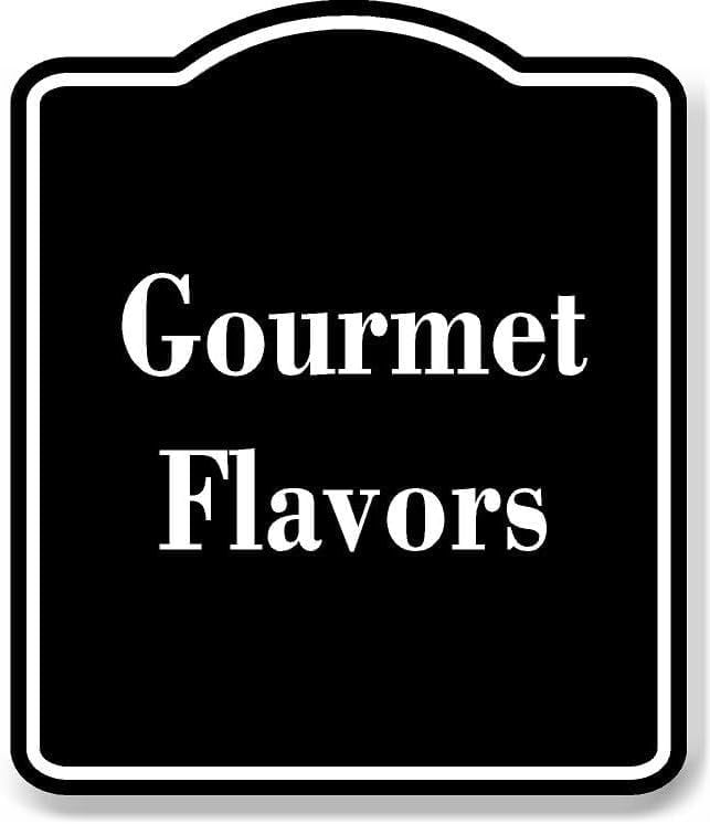 Gourmet Flavors BLACK Aluminum Composite Sign 20''x24'' - Walmart.com