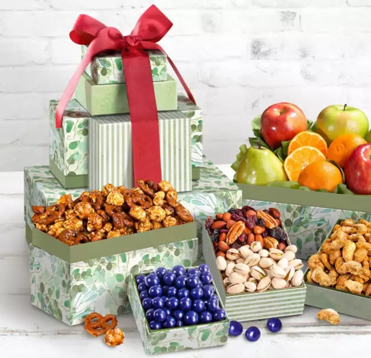 Gourmet Fruit and Nut Collection Gift Tower - Walmart.com