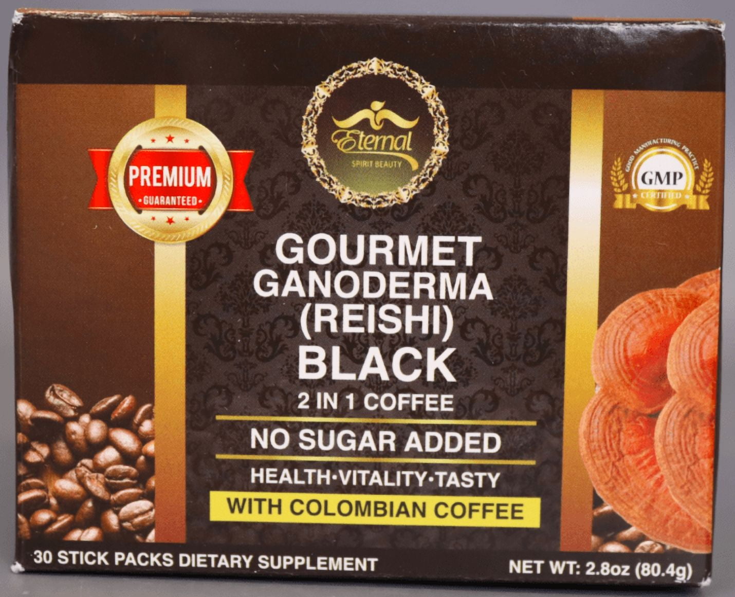 Gourmet Ganoderma REISHI 2 in 1 Black Coffee, Improve Nutrition ...