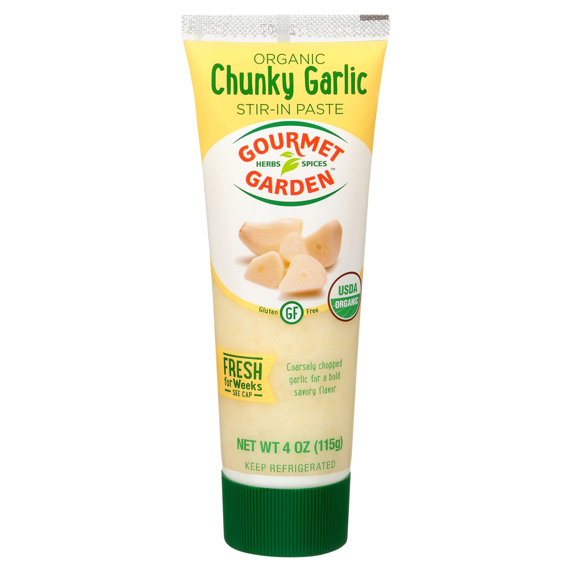 Gourmet Garden Organic Chunky Garlic, 4 oz - Walmart.com