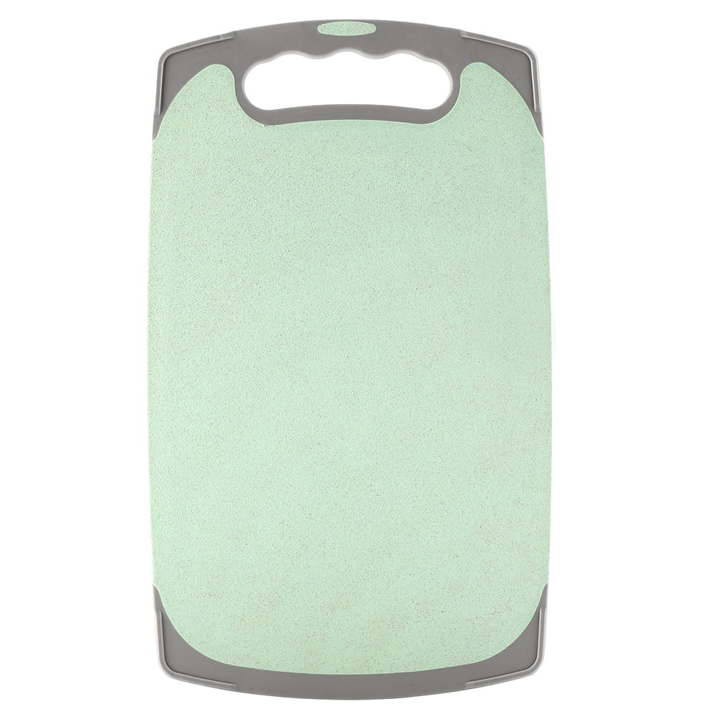 Gourmet Gear, Cutting Board Trio in Vibrant Green, Non-Toxic Wheat Straw Material & Juice Groove ...