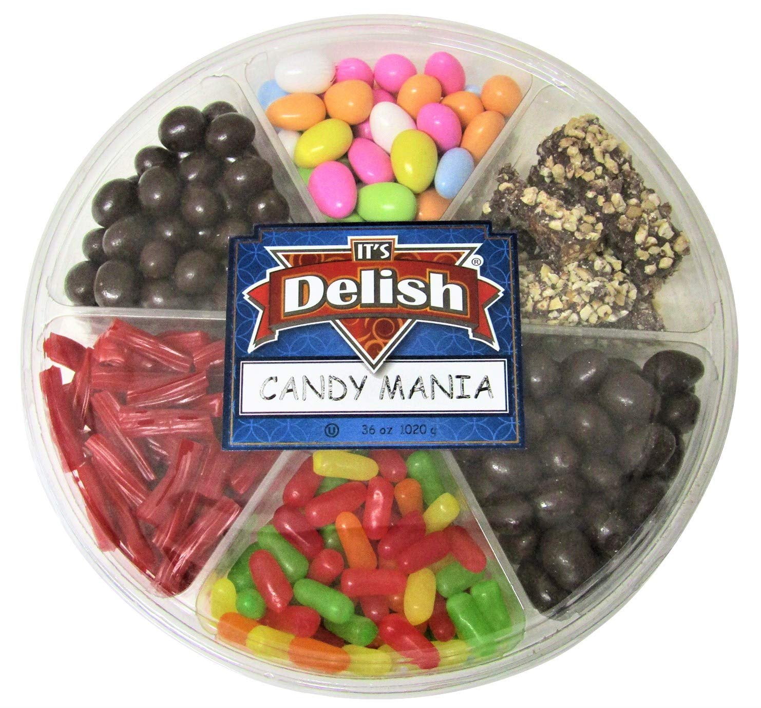 Gourmet Gift Tray 6-Section by Its Delish Candy Mania with Viennese ...
