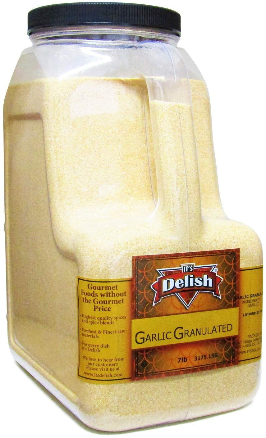 Gourmet Granulated Garlic by It's Delish Gallon Size Jug with Handle ...