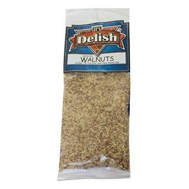 Gourmet Ground Walnuts Pure Kosher Walnut Meal by Its Delish 7 OZ Bag ...
