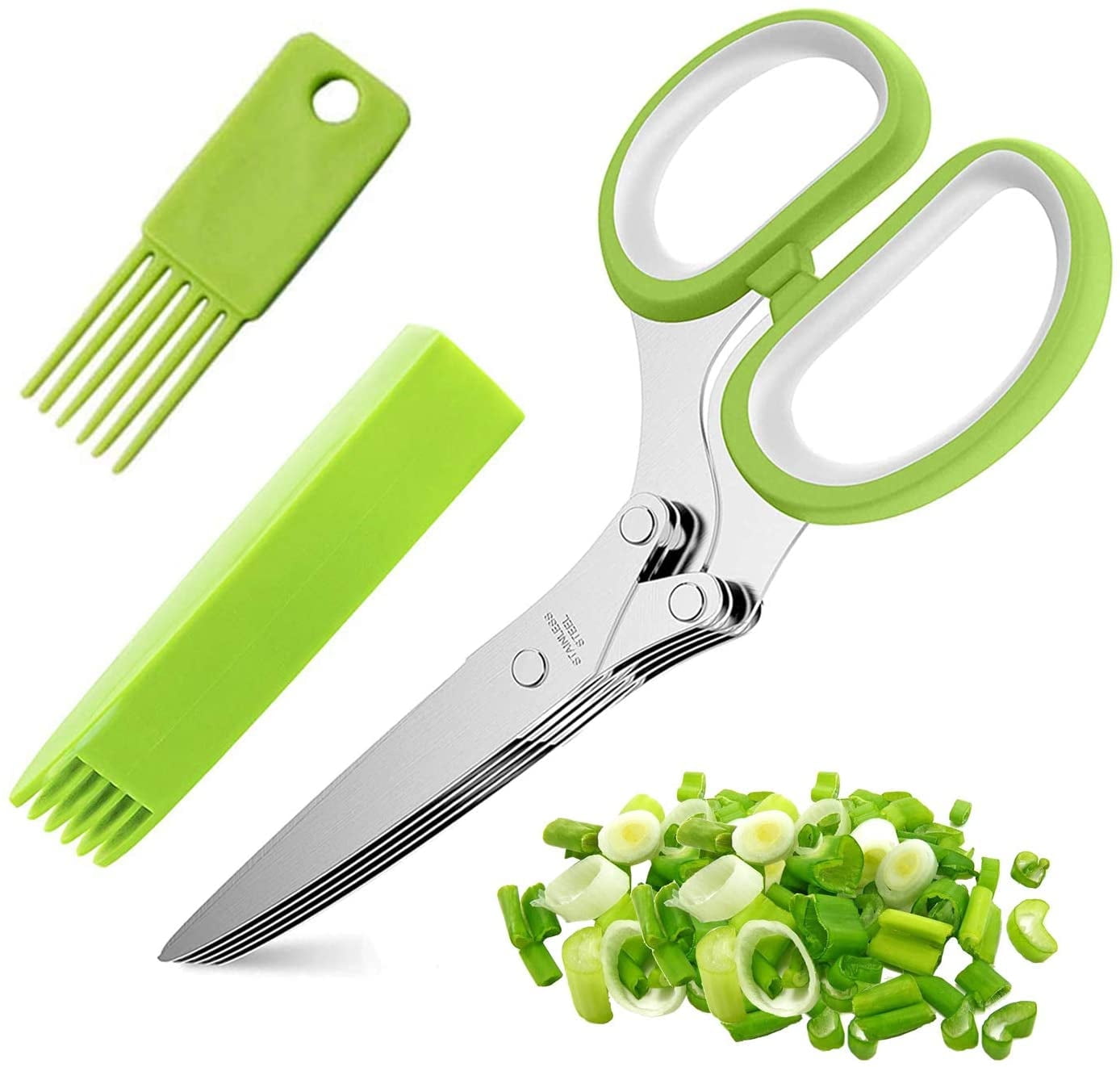 Gourmet Herb Scissors Set - Master Culinary Multipurpose Cutting Shears ...