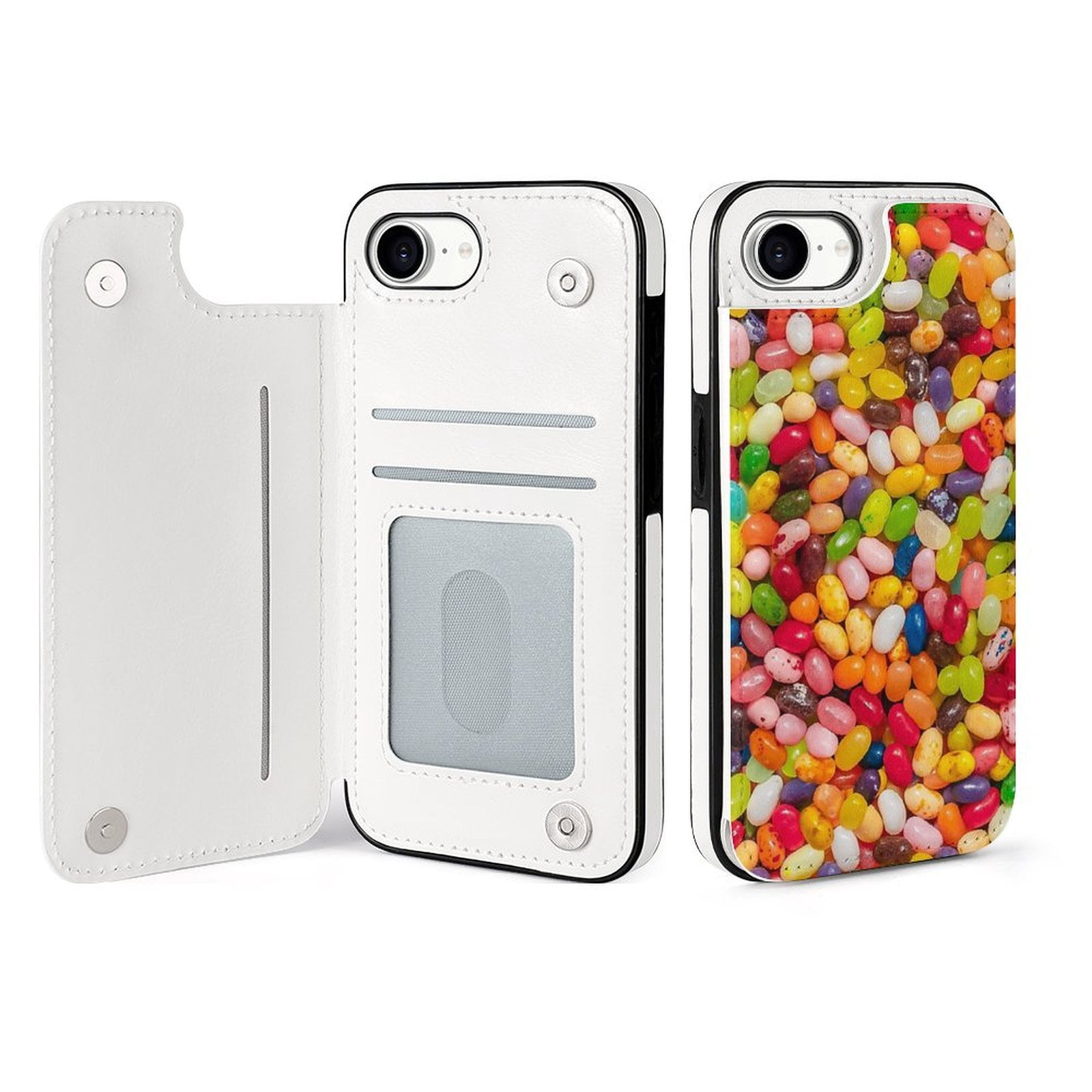 Gourmet Jelly Bean Leather Wallet Case for iPhone 16 Pro Max 16E 16SE4 ...