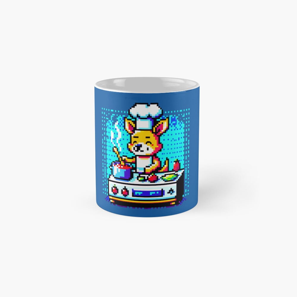 Gourmet Kangaroo: 8-Bit Pixel Culinary Master Classic Mug - Walmart.com