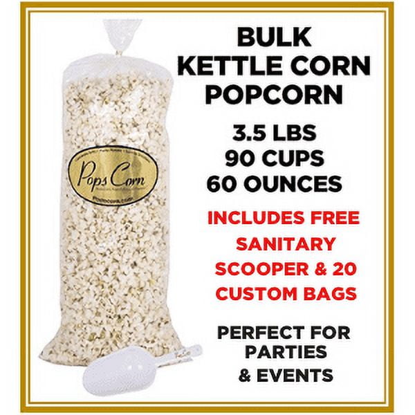 Gourmet Kettle Corn Popcorn-Bulk-Wholesale-5 Gallons-90 cups-60 oz ...