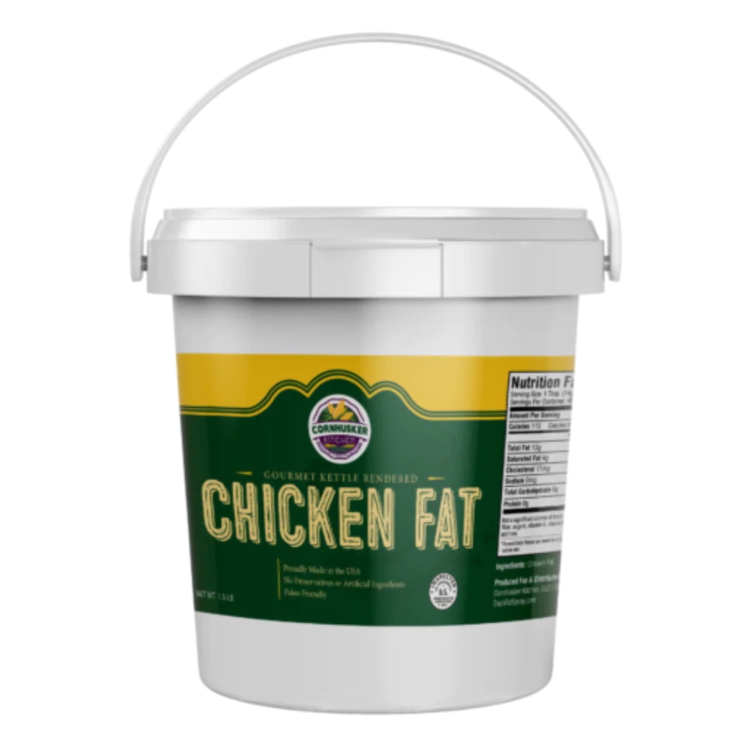 Cornhusker Kitchen Kettle Rendered Chicken Fat Cage-Free 1.5 LB ...