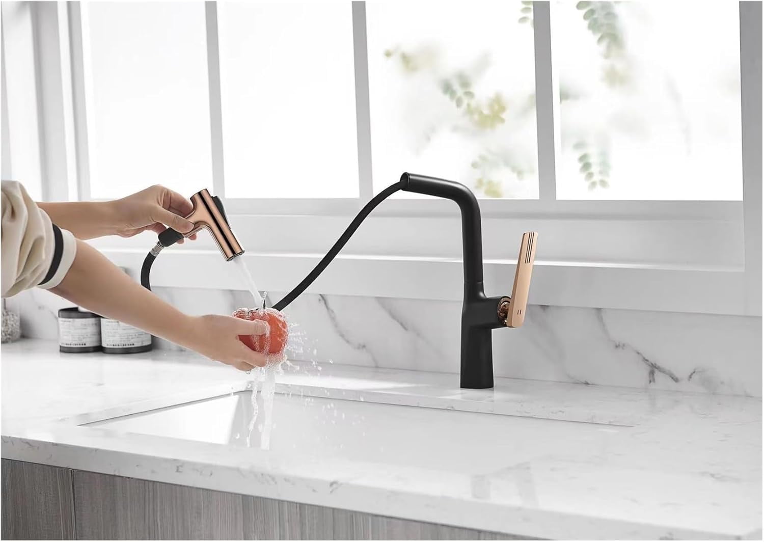 Gourmet Kitchen Faucet Kitchen Sink Faucet Full Copper 360° Rotating ...