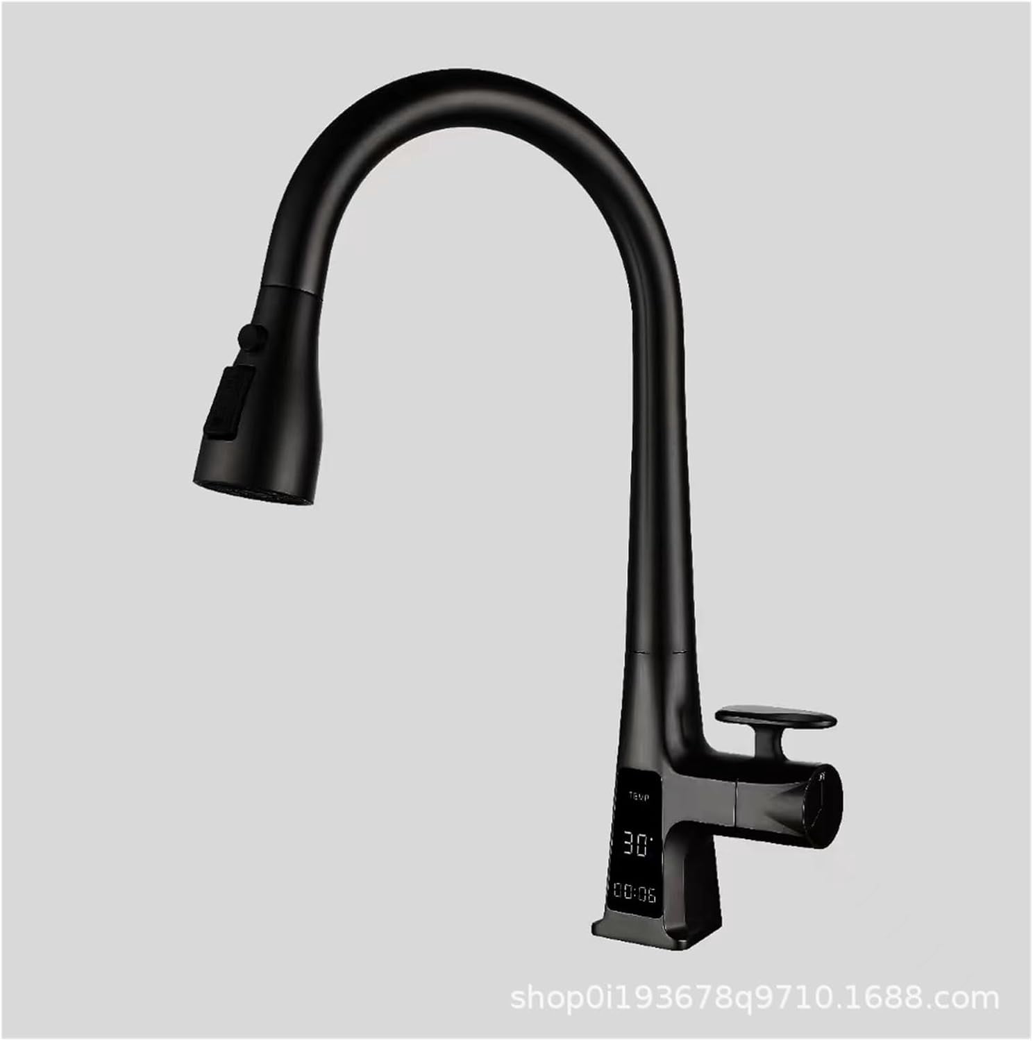 Gourmet Kitchen Faucet Kitchen Sink Faucet LED Screen Display 360 ...