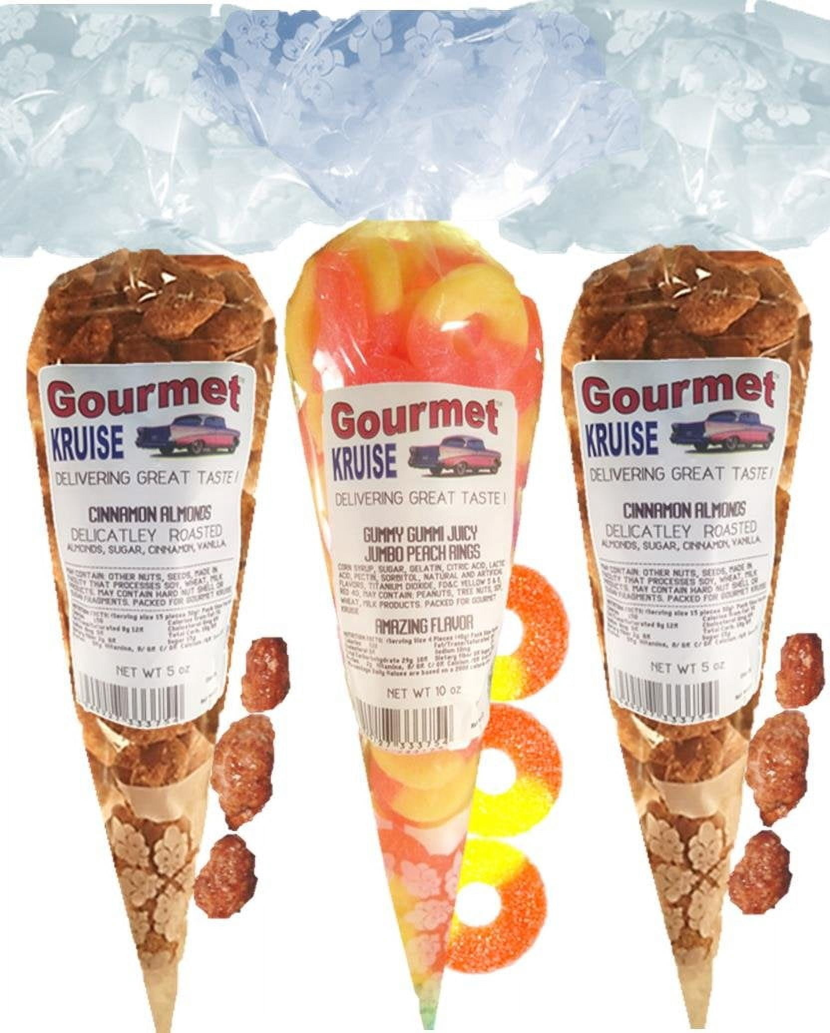 Gourmet KruiseAlmonds (2) Cinnamon Roasted (1) Juicy Jumbo Peach Rings ...