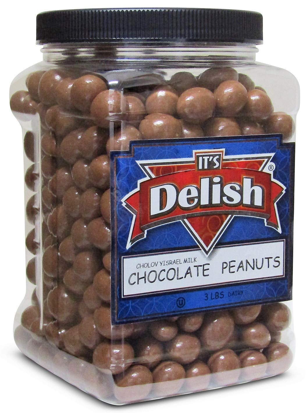 Gourmet Milk Chocolate Covered Peanuts by Its Delish - 3LBS Jumbo ...