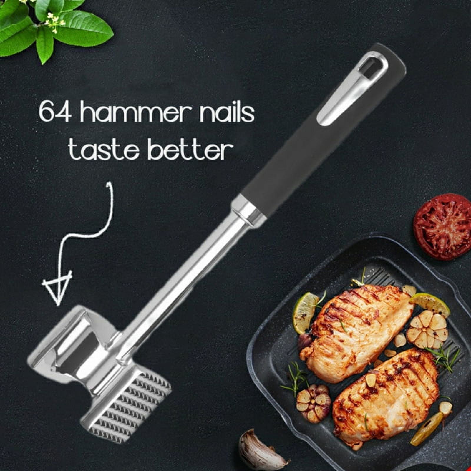 Gourmet Multi Sided Meat Tenderizer for Pounding Meats, Nuts, Shellfish ...