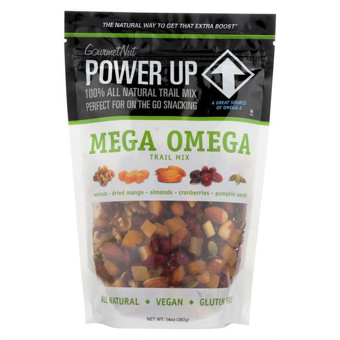 Gourmet Nut HG2278729 14 oz Trail Mix Mega Omega Nuts Snacks - Case of ...