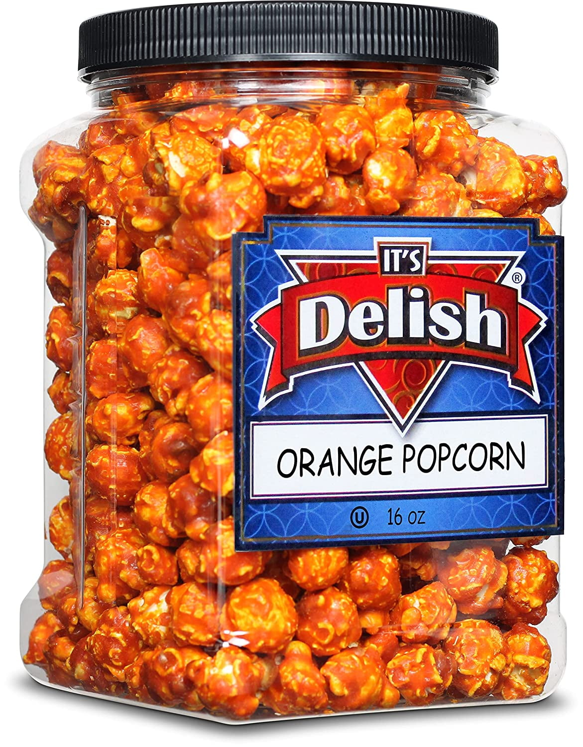 Gourmet Orange Flavored Popcorn by 16 Oz Jumbo Container Bulk Air ...