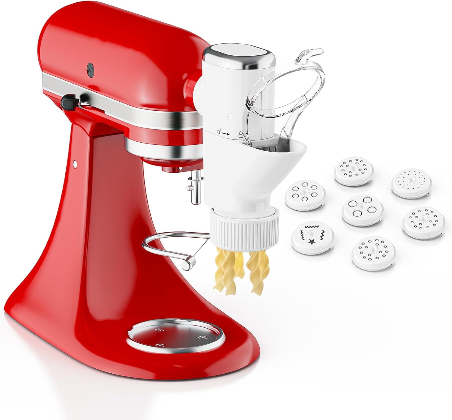 Gourmet Pasta Press Attachment for Stand Mixer, Maker with 7 ...