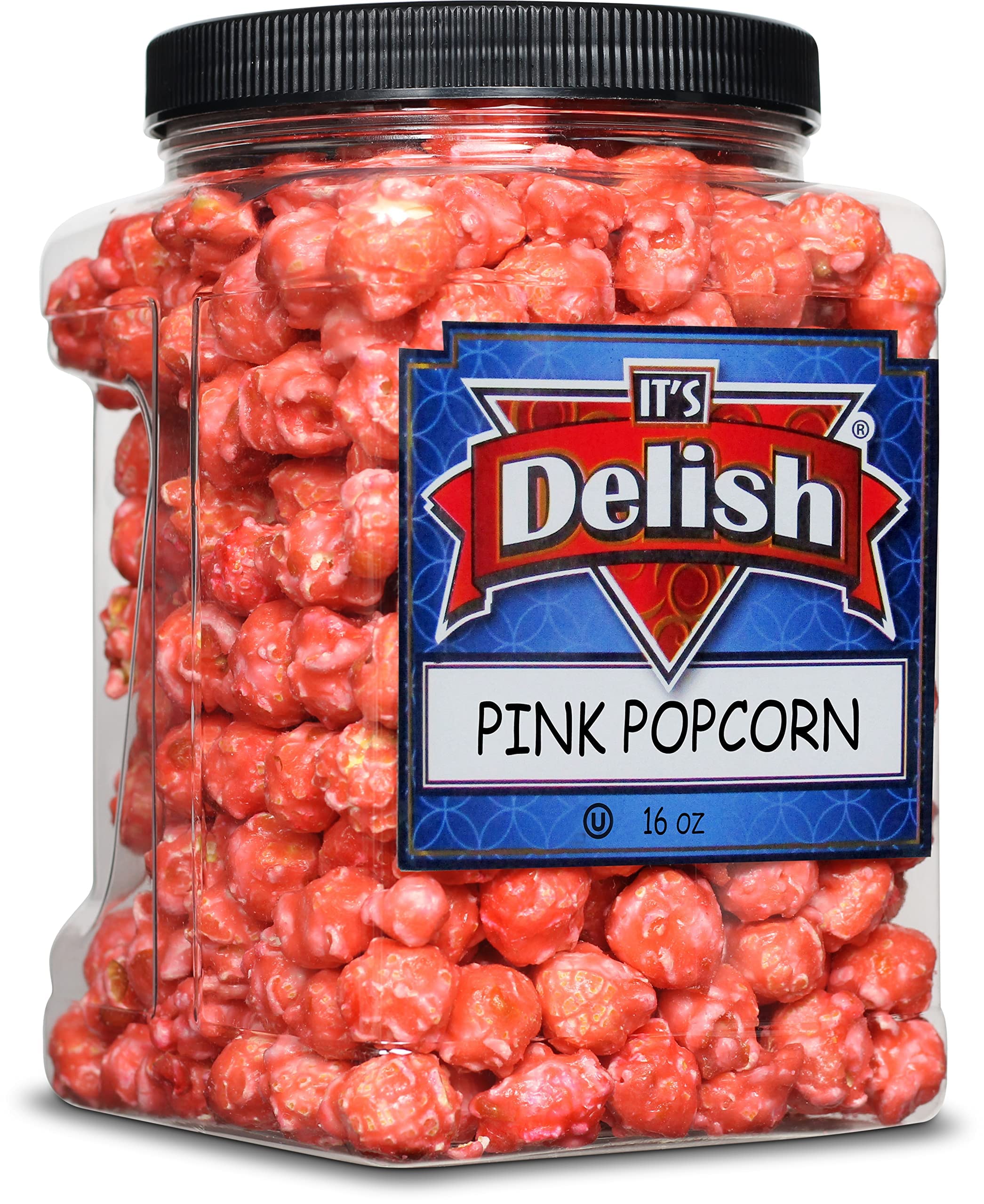 Gourmet Pink Strawberry Colored MZF22 Popcorn by It's 16 Oz Jumbo ...