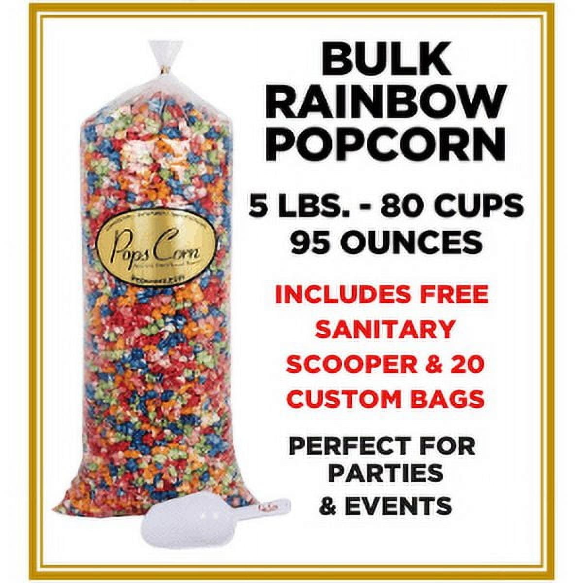 Gourmet PopCorn BULK/WHOLESALE RAINBOW POPCORN - 5 GAL-80 CUPS-95 OZ ...