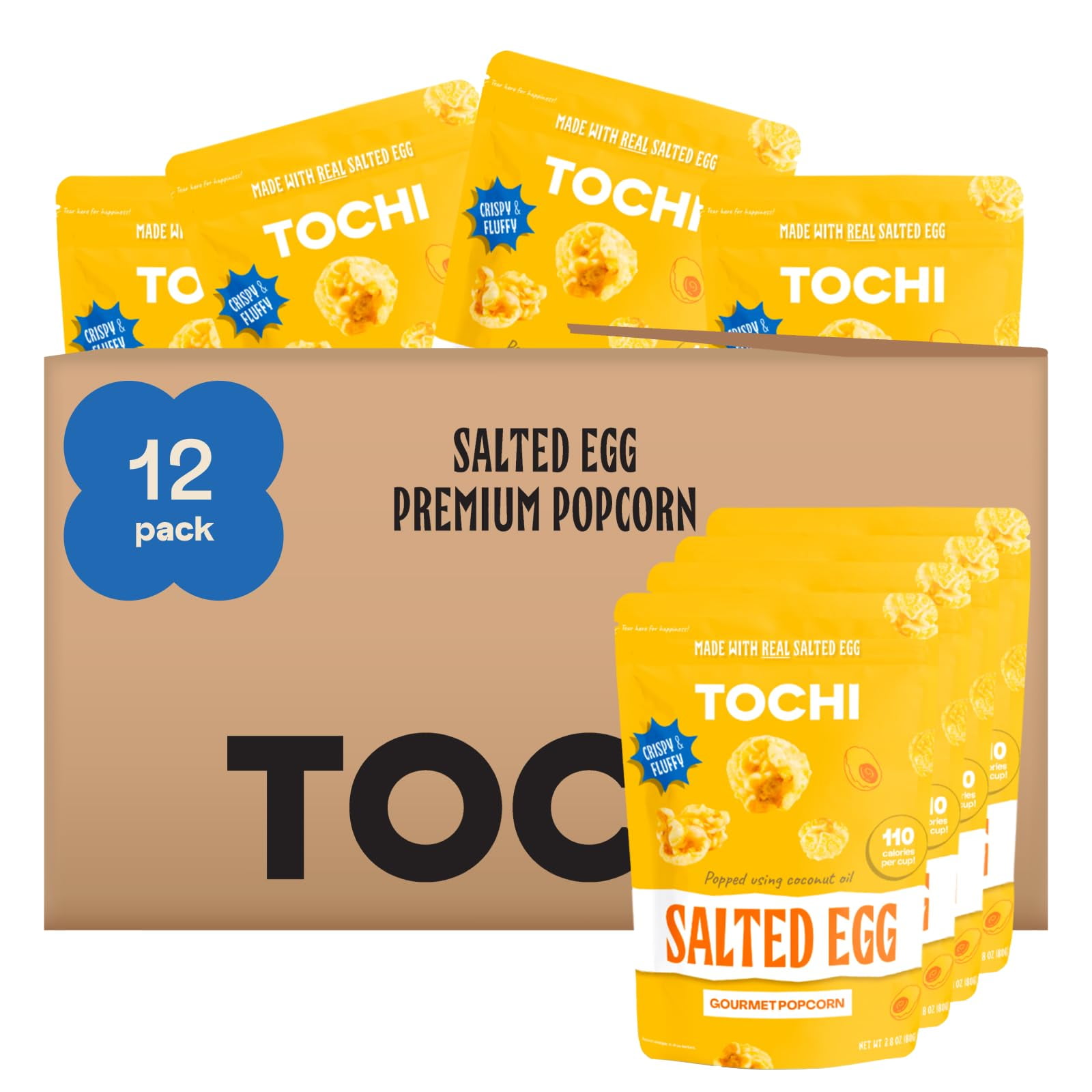 Gourmet Popcorn Snacks - Salted Egg Flavor - Using Large Popcorn ...