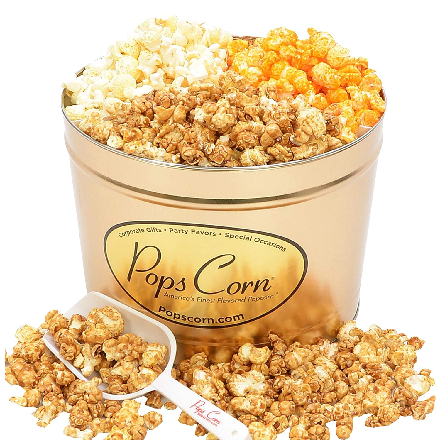 Gourmet Popcorn Tin-2 LARGE GALLONS-3 FLAVORS-THE PERFECT GIFT!! FREE ...