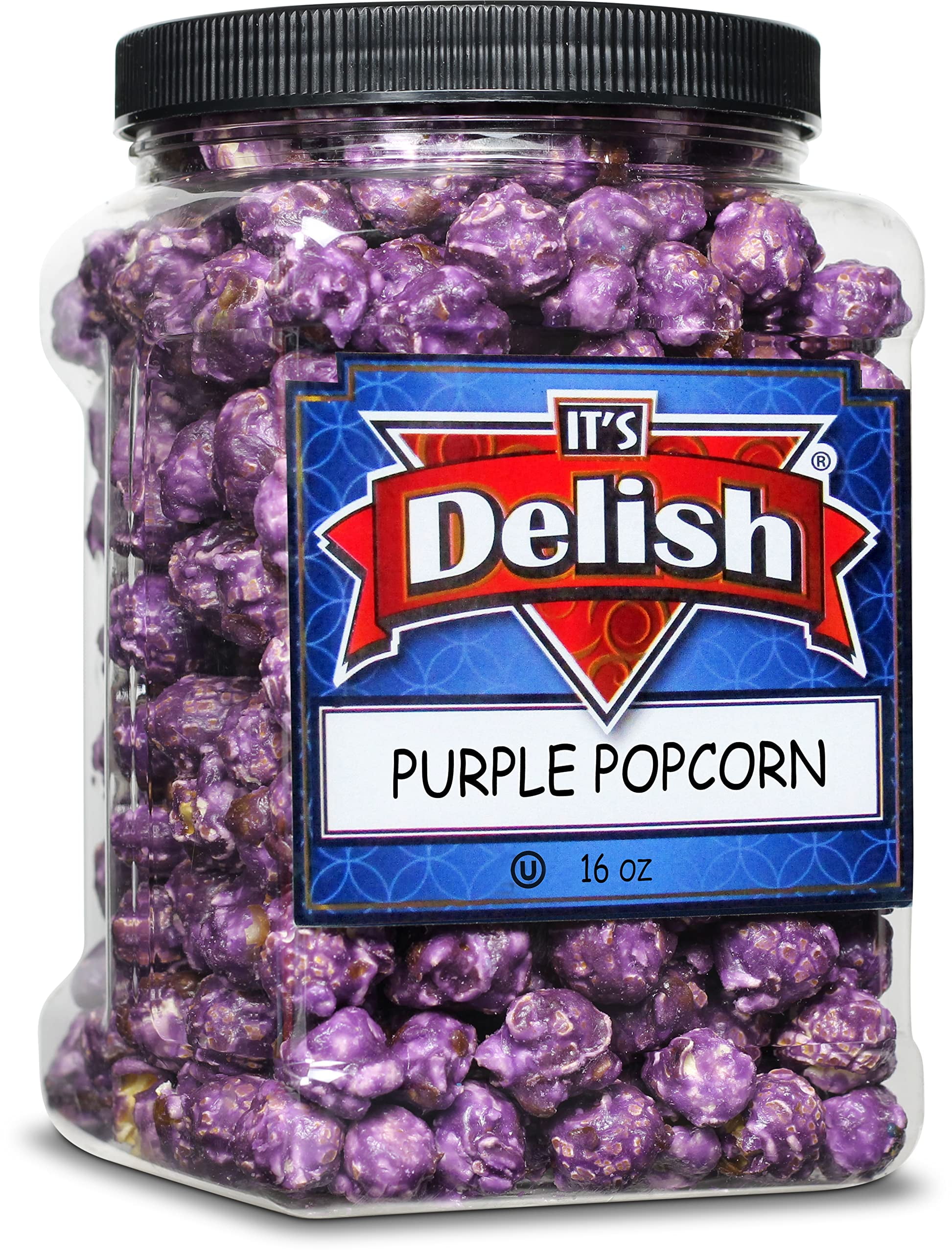 Gourmet Purple Grape Flavored AKF18 Popcorn by It's Delish, 16 Oz Jumbo ...