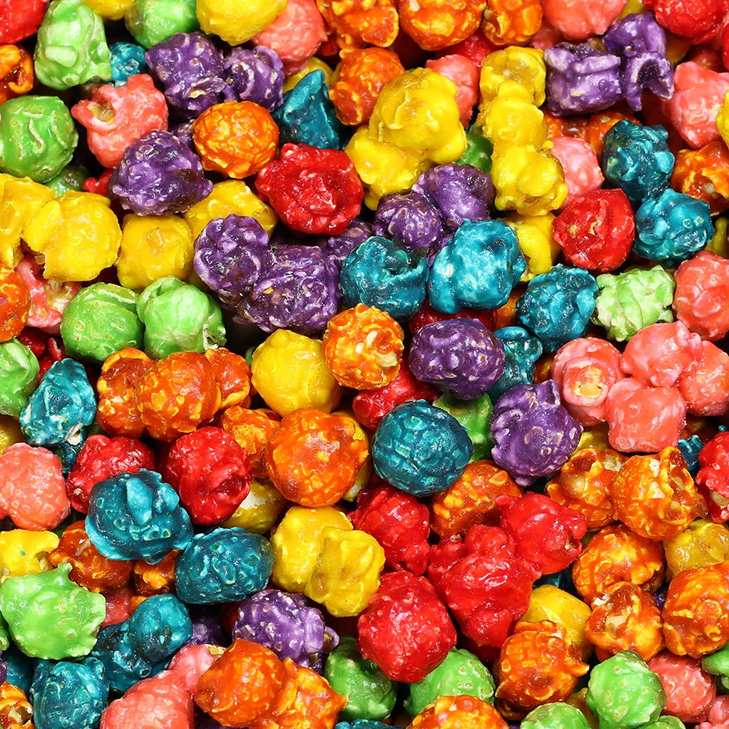 Gourmet Rainbow Colored Popcorn by – 2 lbs Bulk Bag | Multi Color ...