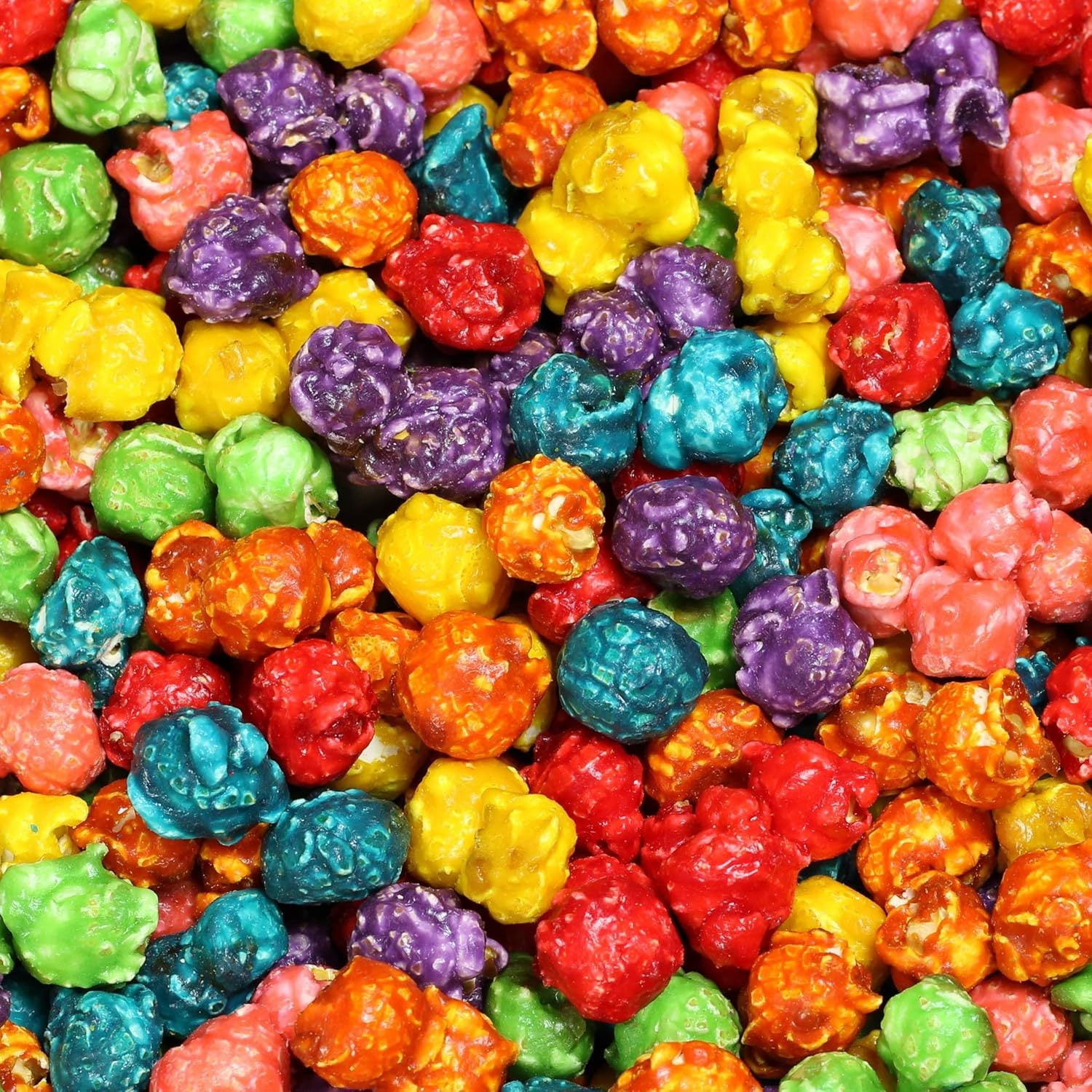 Gourmet Rainbow Colored Popcorn by CSLF – 2 lbs Bulk Bag | Multi Color ...
