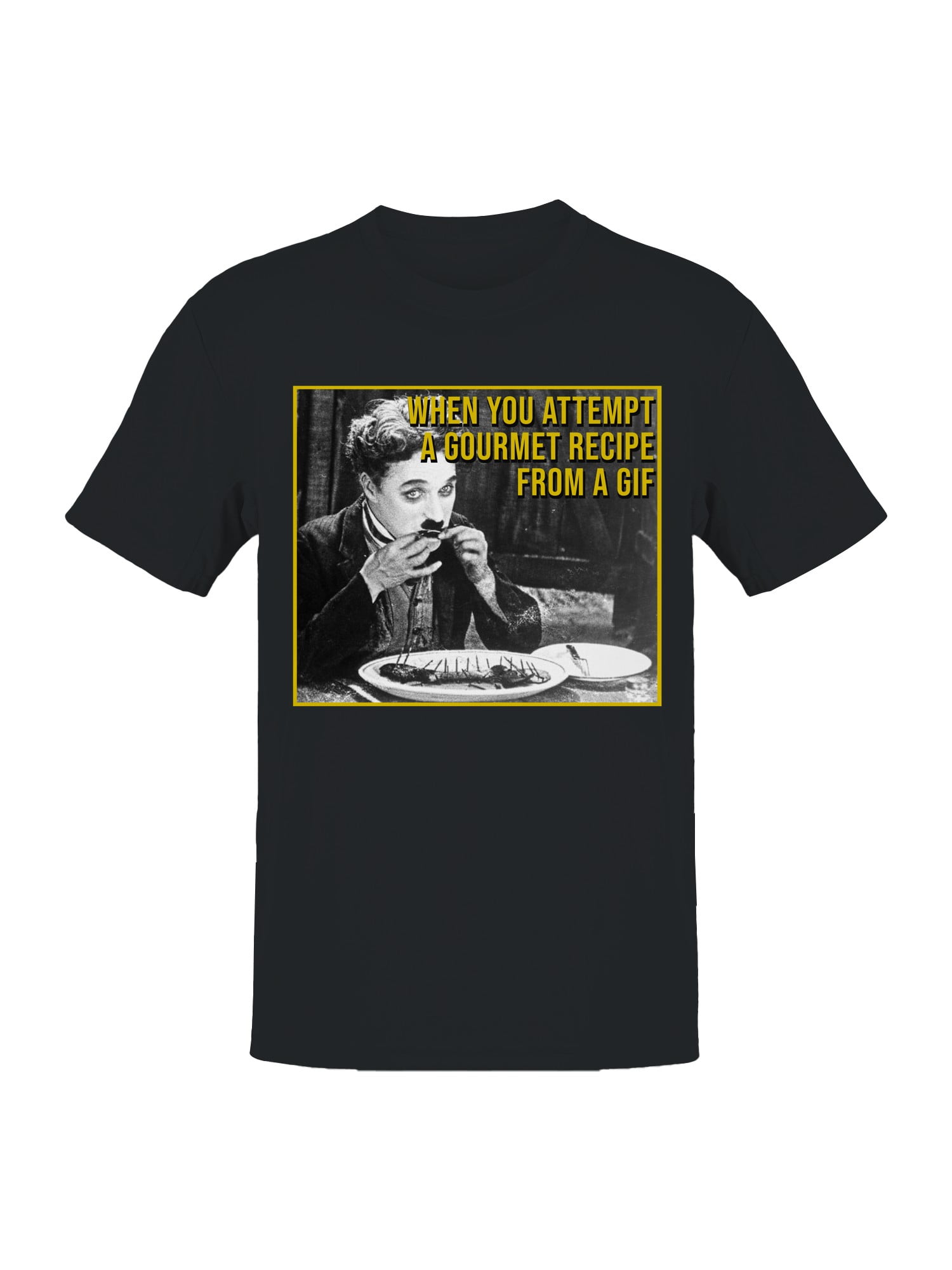 Gourmet Recipe GIF Attempt Humor Men's T-shirt - Walmart.com